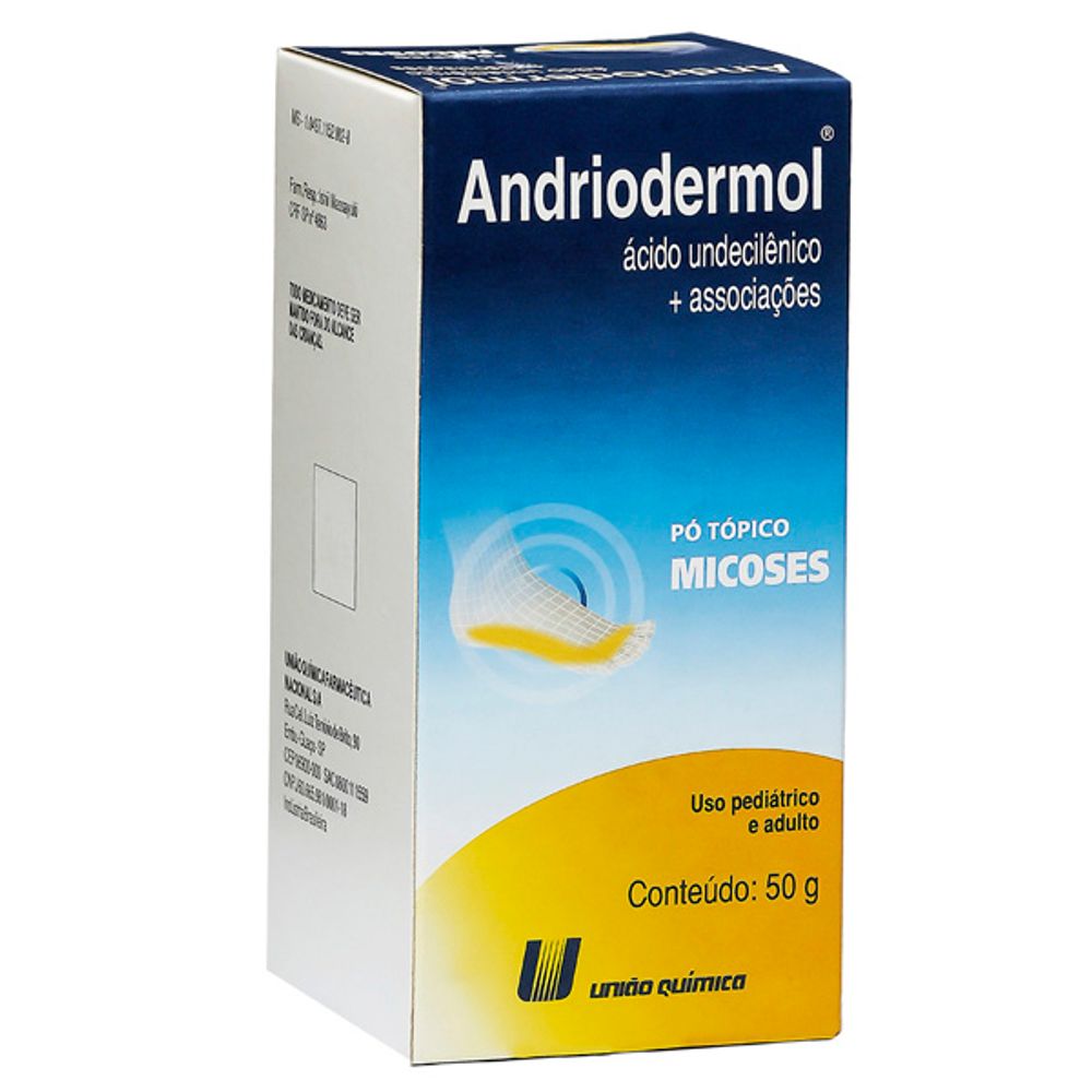Andriodermol Pó Uso Tópico Tubo Com 50G | Drogafuji - drogafuji