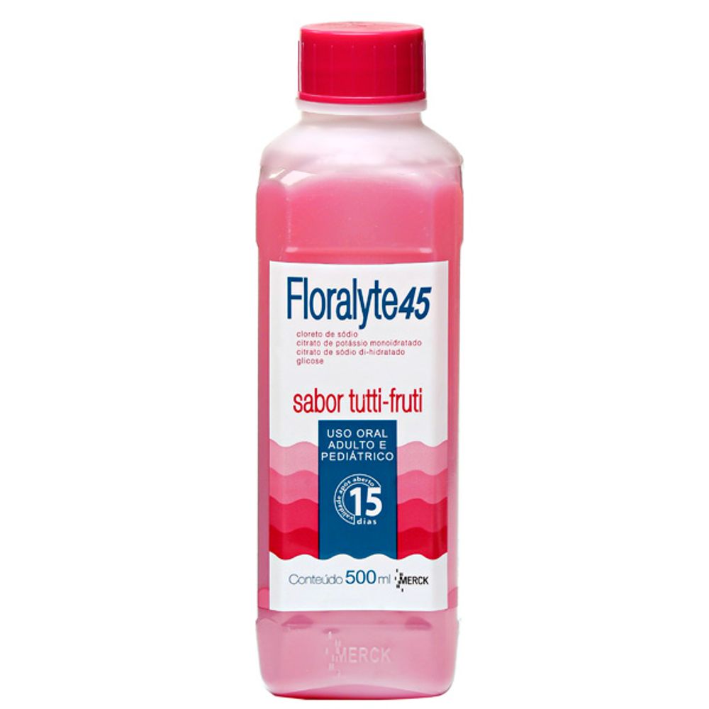 Floralyte 45Meq/L Solução Oral Frasco Com 500Ml Sabor Tutti-Frutti ...