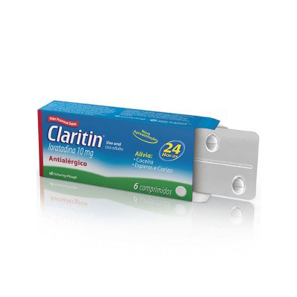 Claritin 10Mg Caixa Com 6 Comprimidos | Drogafuji - drogafuji