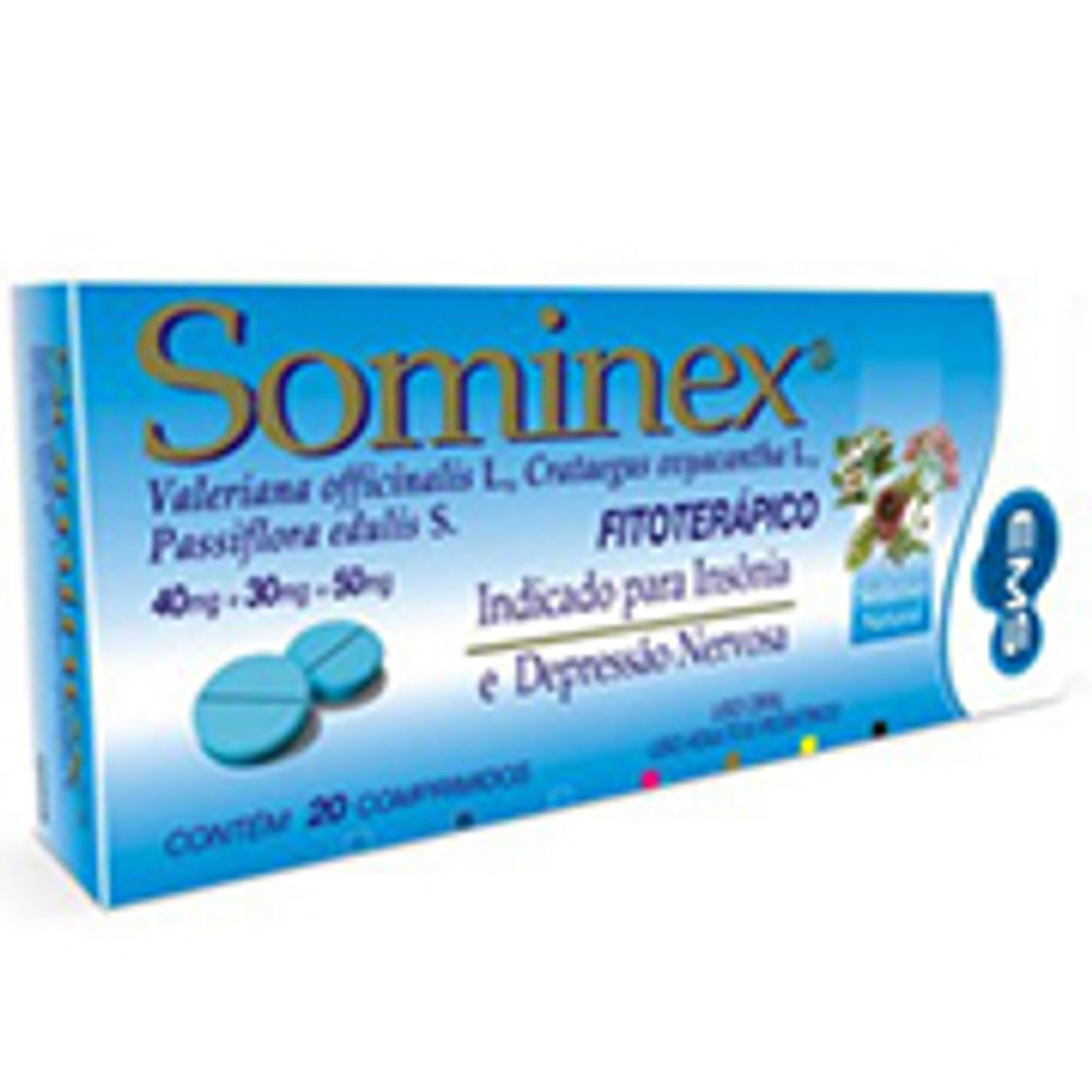 Sominex Composto 20 Comprimidos | Drogafuji - drogafuji