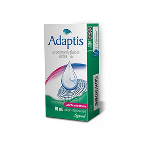 Adaptis 1% Lubrificante Ocular Com 10 Ml | Drogafuji - drogafuji