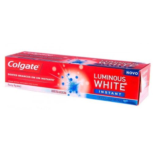 Creme Dental Colgate Luminous White Instant 70G - drogafuji