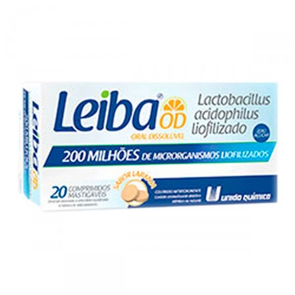 Leiba Od Com 20 Comprimidos Mastigáveis | Drogafuji - drogafuji