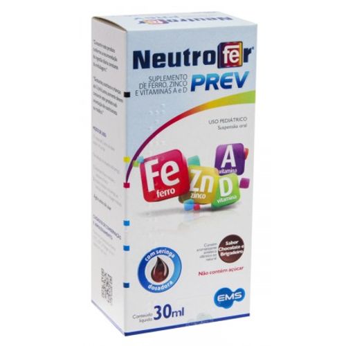 Neutrofer Prev Suspensão Com 30 Ml | Drogafuji - drogafuji