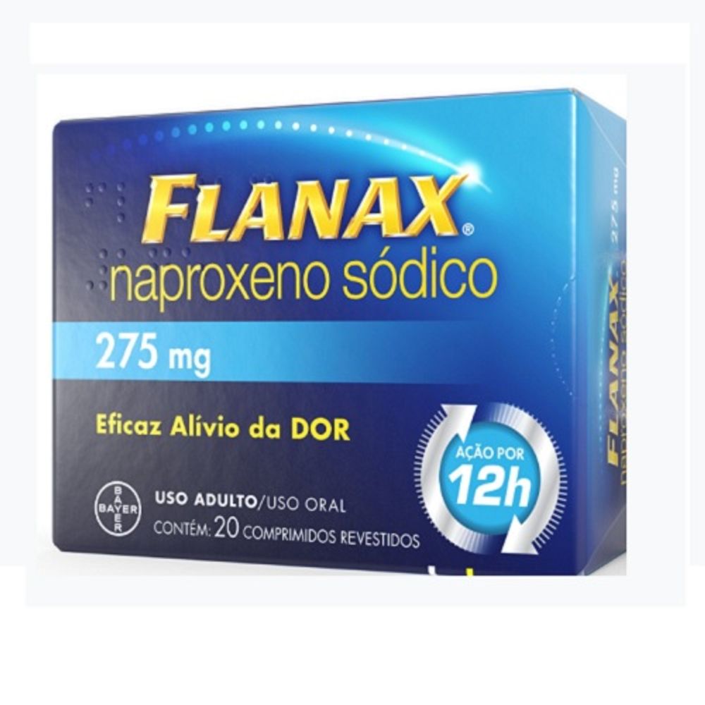 Flanax 275Mg Caixa Com 20 Comprimidos Revestidos | Drogafuji - drogafuji