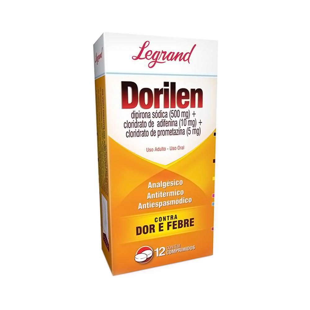 Dorilen 500Mg + 10Mg + 5Mg Frasco Com 12 Comprimidos - drogafuji