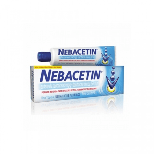 Nebacetin 5Mg/G + 250Ui/G Pomada Bisnaga Com 50G | Drogafuji - drogafuji