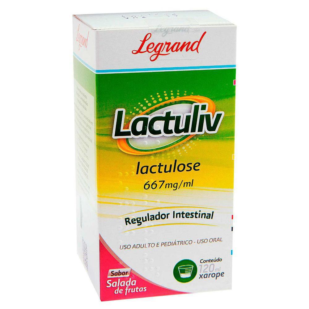 Lactuliv 667Mg Xarope Frasco Com 120Ml Sabor Salada De Frutas ...