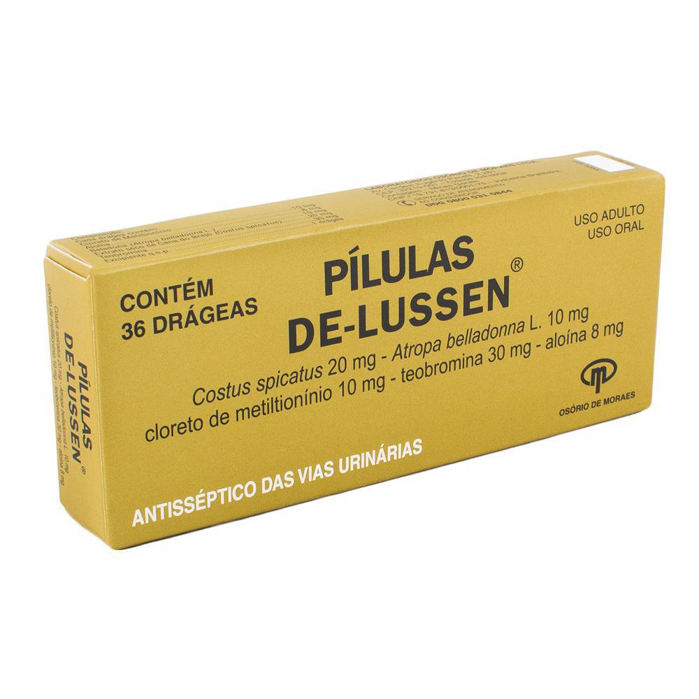Pílulas De-Lussen 8 + 10 + 30 + 10 + 20Mg Caixa Com 36 Drágeas ...