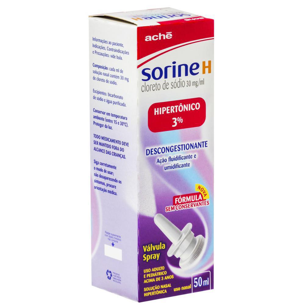 Sorine H 30Mg/Ml Solução Nasal Spray Com 50Ml | Drogafuji - drogafuji