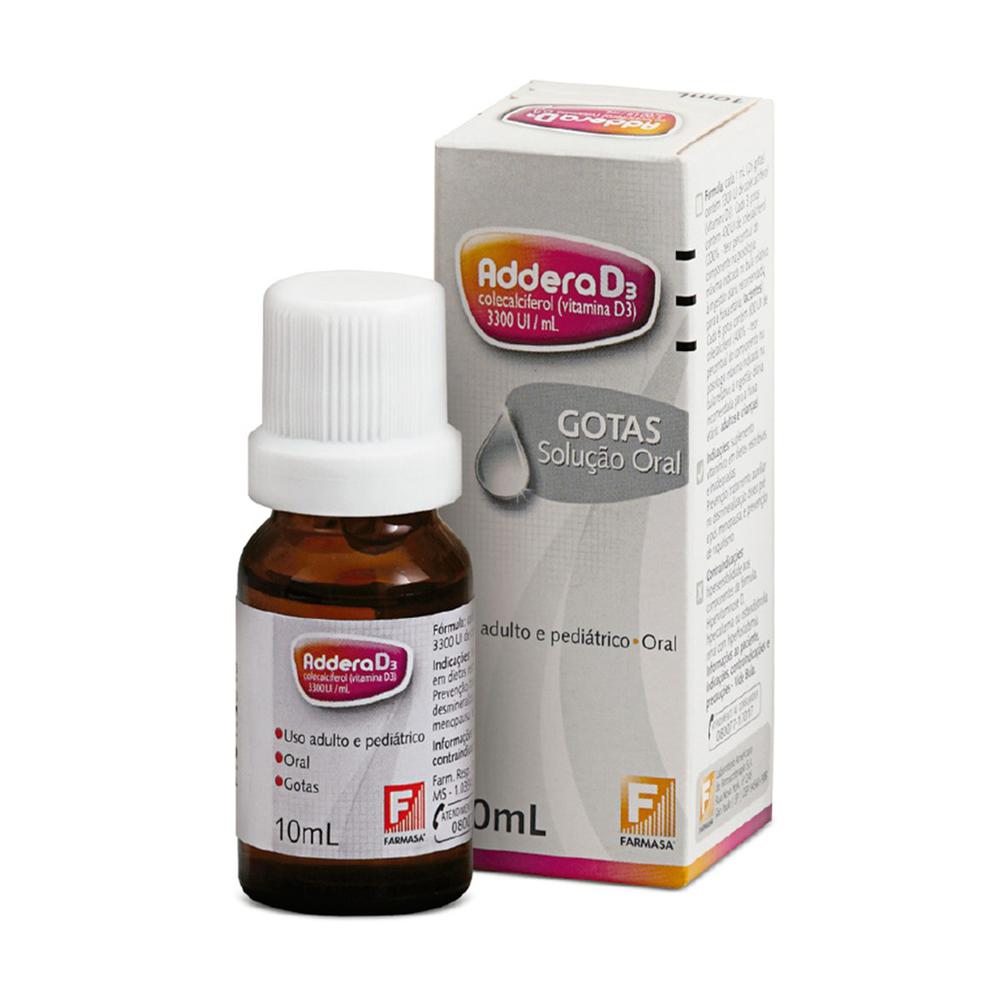 Addera D3 3,300Ui/Ml Solução Oral Frasco Gotejador 10Ml | Drogafuji ...