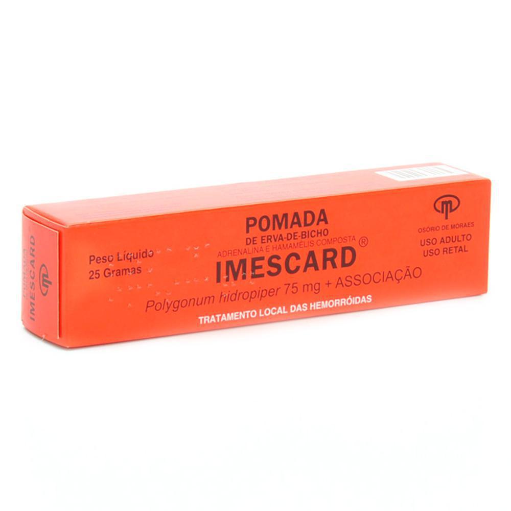 Pomada Imescard 125 + 000625 + 5 + 075Bisnaga Com 25G + Aplicador ...