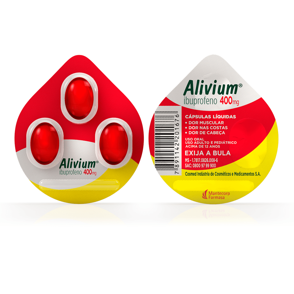 Alivium 400Mg Blíster Com 3 Comprimidos | Drogafuji - drogafuji