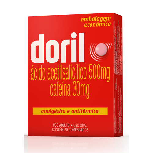 Doril 500 + 30Mg Caixa Com 20 Comprimidos Revestidos - drogafuji