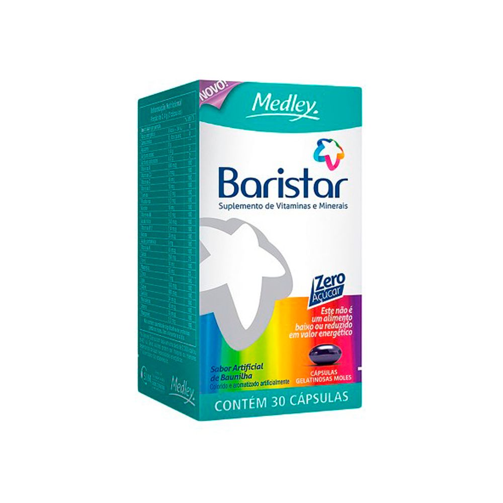 Baristar Caixa Com 30 Cápsulas De Gel Mole | Drogafuji - drogafuji