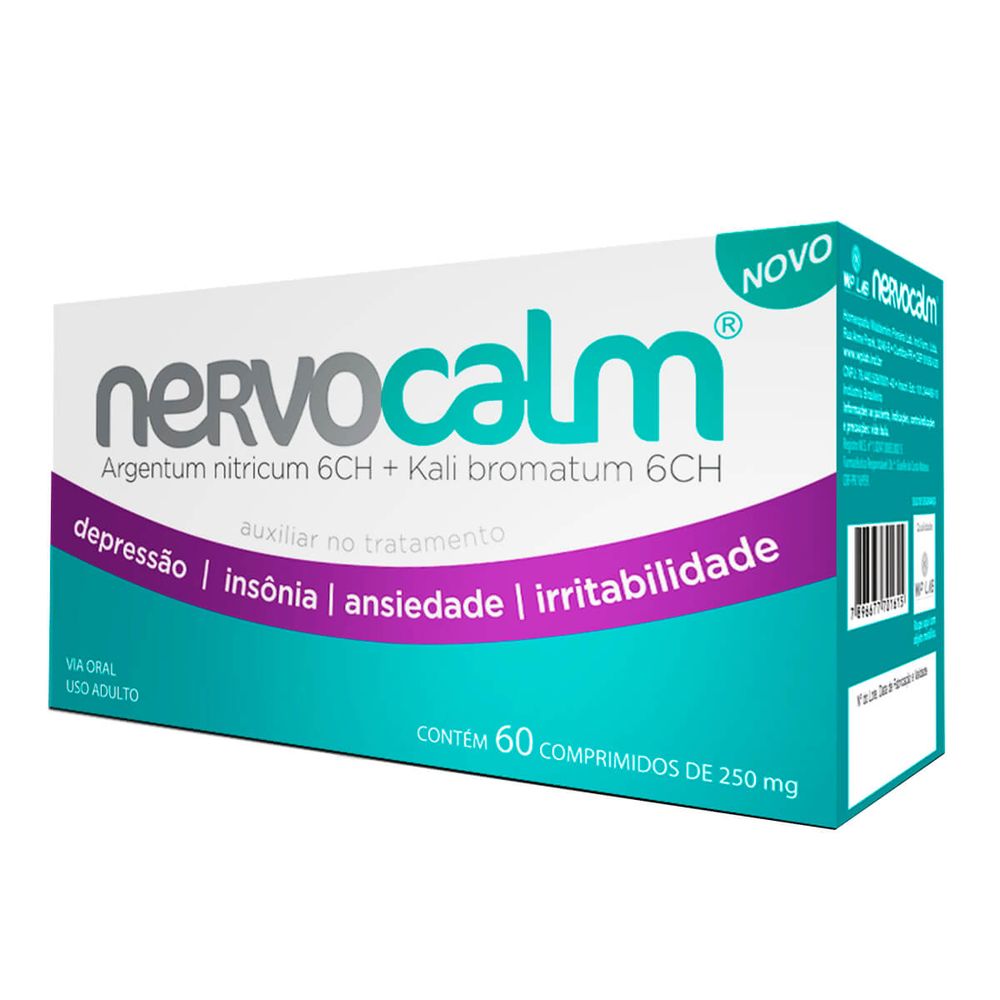 Nervocalm 250Mg Caixa Com 60 Comprimidos | Drogafuji - drogafuji