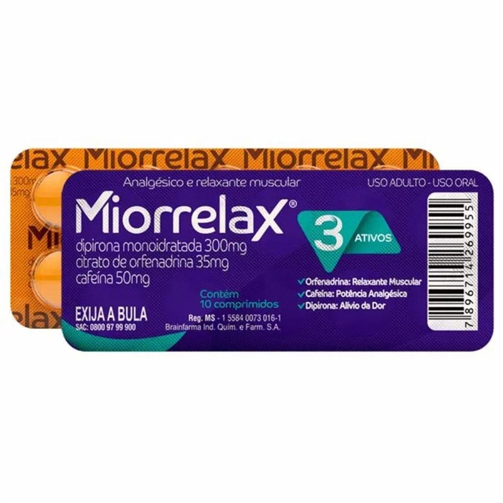 Miorrelax Blister 10 comprimidos | Drogafuji - drogafuji