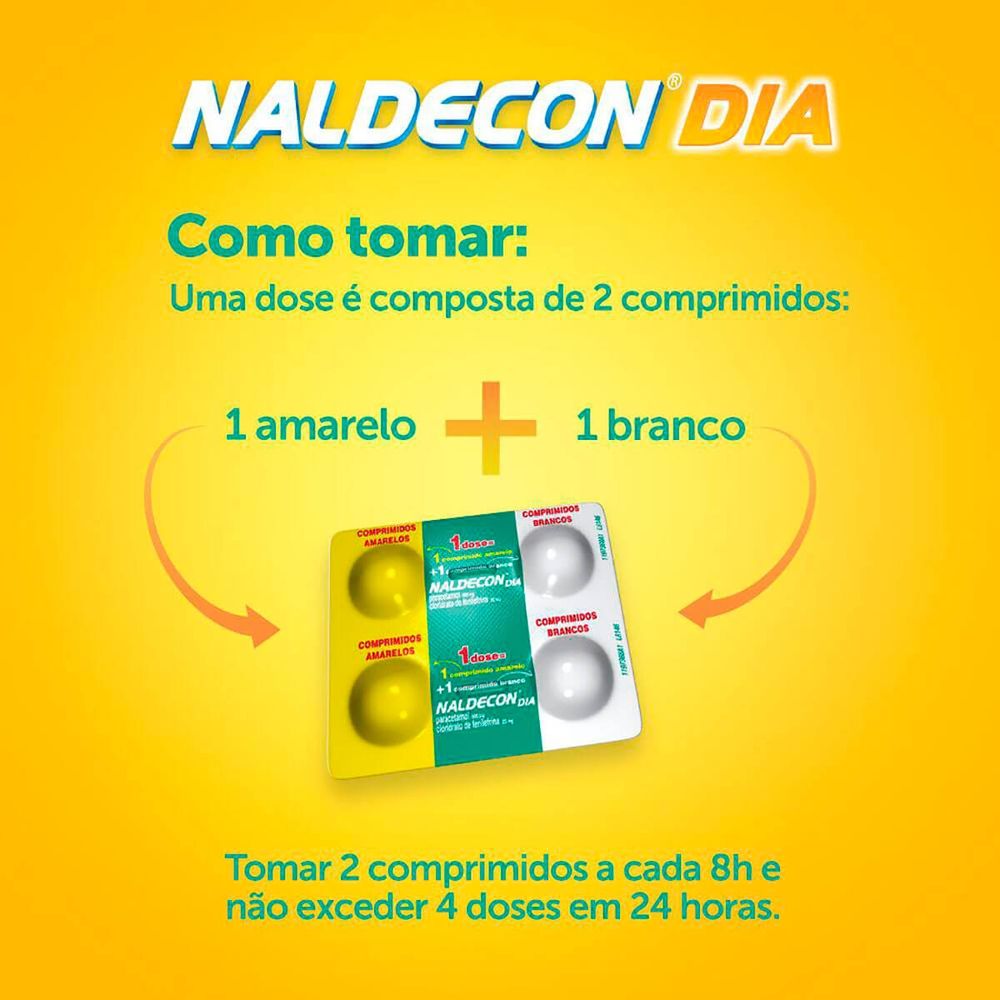Naldecon Dia Com 24 Comprimidos | Drogafuji - drogafuji