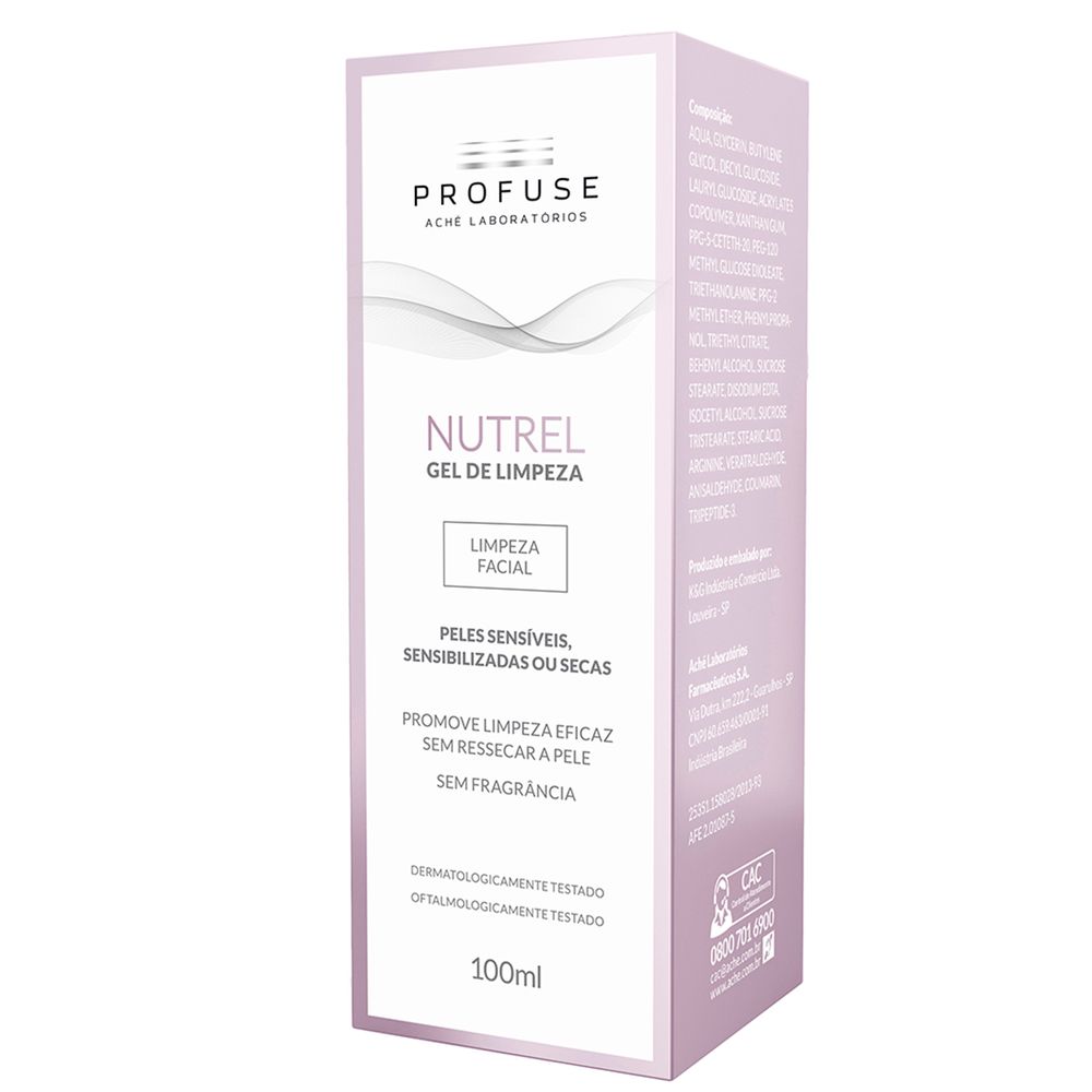 Gel de Limpeza Facial Profuse Nutrel 100ml | Drogafuji - drogafuji