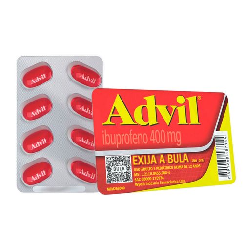 Advil 400mg 8 Cápsulas Blister | Drogafuji - drogafuji